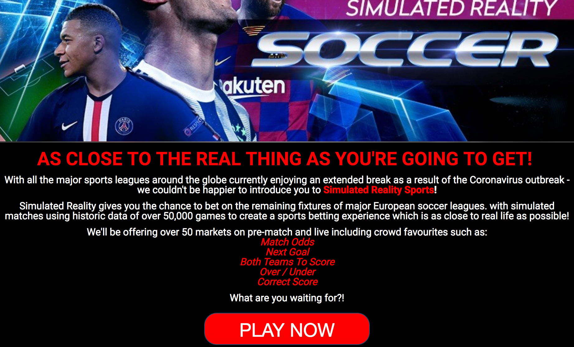 Simulated Reality Soccer